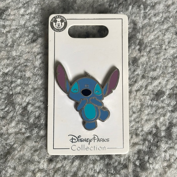 Disney | Accessories | Disney Stitch Laughing Pin | Poshmark
